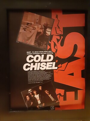 Cold Chisel East Rare Original Promo Poster Ad Framed! | eBay