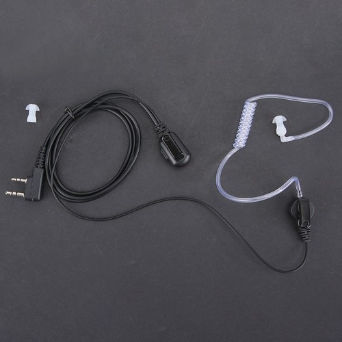 Acoustic Tube Walkie Talkie Earpiece Headset With Indicator Light ECA ...