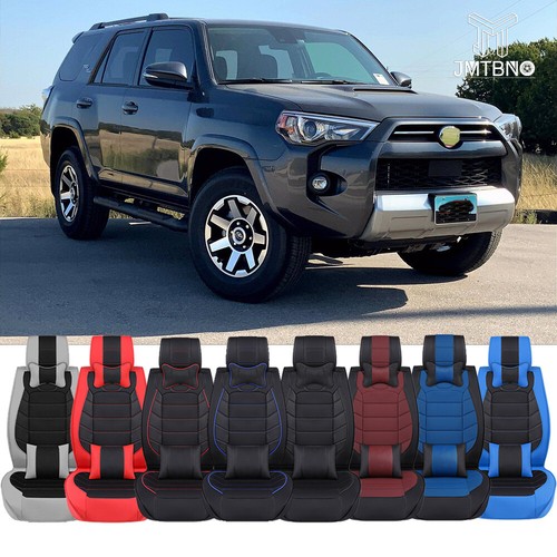 For Toyota 4Runner TRD Off-Road 5-Seats Car PU Seat Covers Front + Rear ...