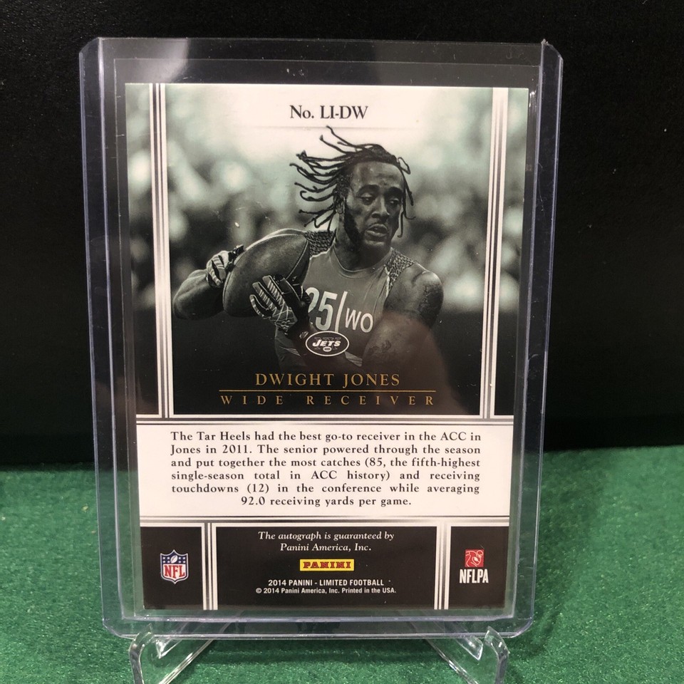 2014 Panini Limited Limited INK Gold /25 Dwight Jones #LI-DW AUTO NEW ...
