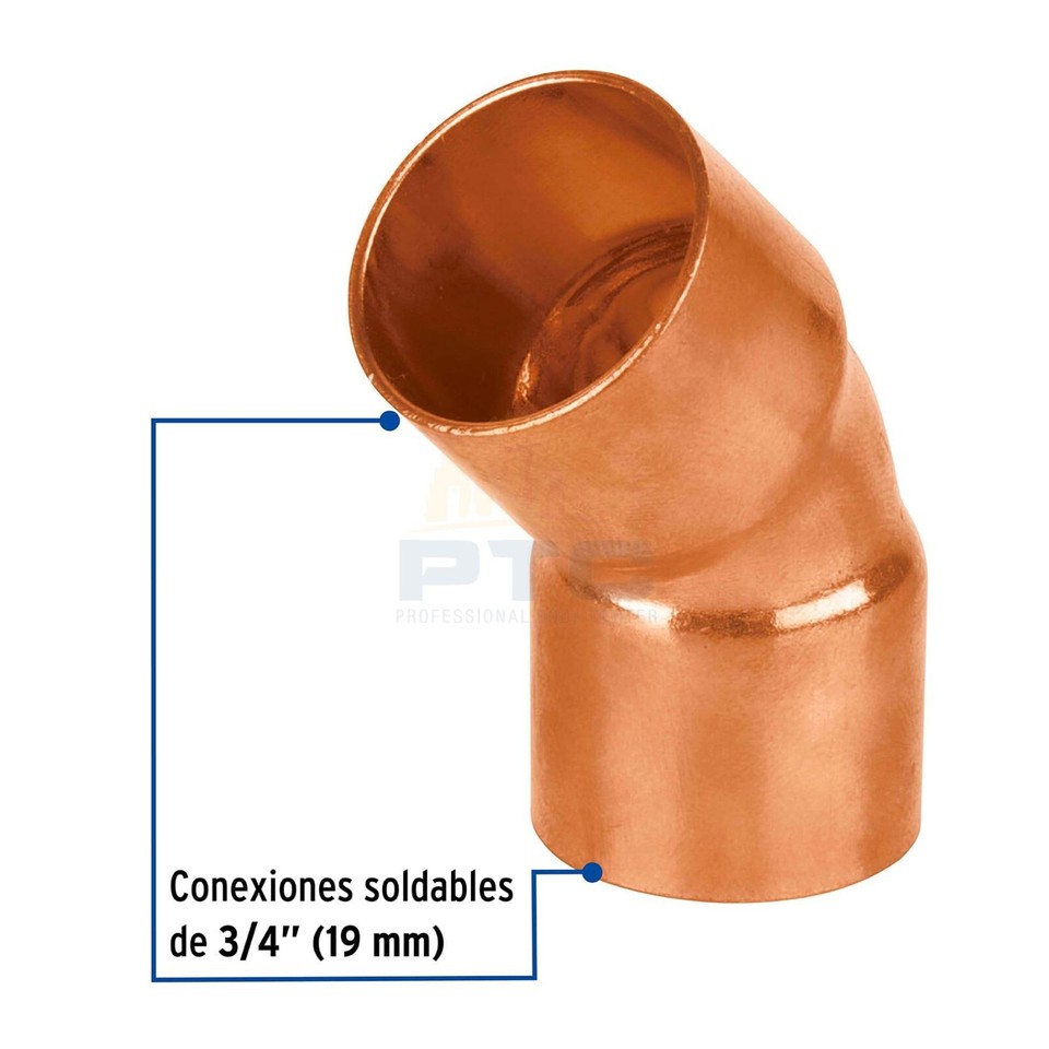 Foset CC-862B 3/4" 45° copper elbow | eBay
