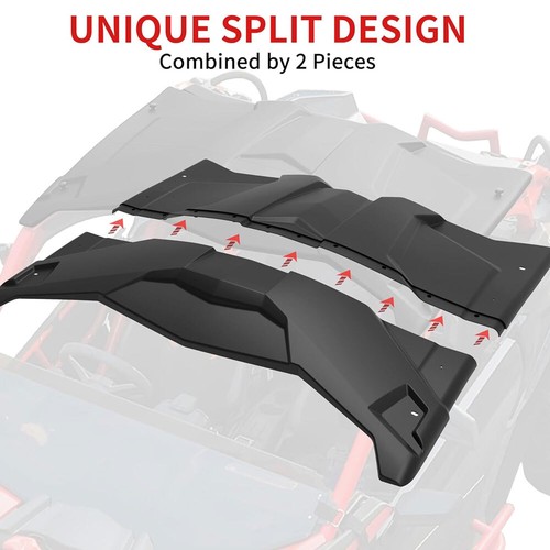 For 2017-2024 Can-Am Maverick X3 Black UTV Sport Hard Roof Accessories ...