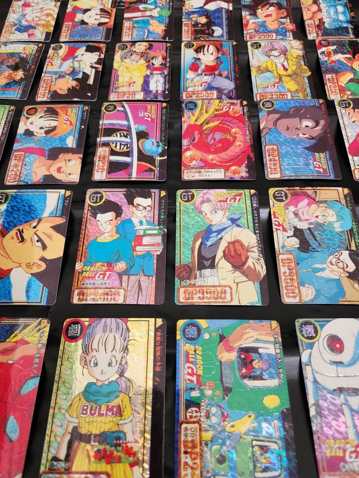 4 Lots Prism Dragon Ball GT - 144 Cards /Stickers Holo JAPAN 90 ...