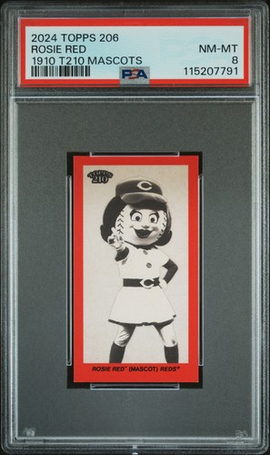 2024 TOPPS 206 1910 T210 MASCOTS ROSIE RED PSA 8 | eBay