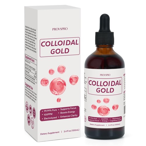 Colloidal Gold 100ppm - 99.99 Pure, 24K Gold - Nano-Gold Particles ...