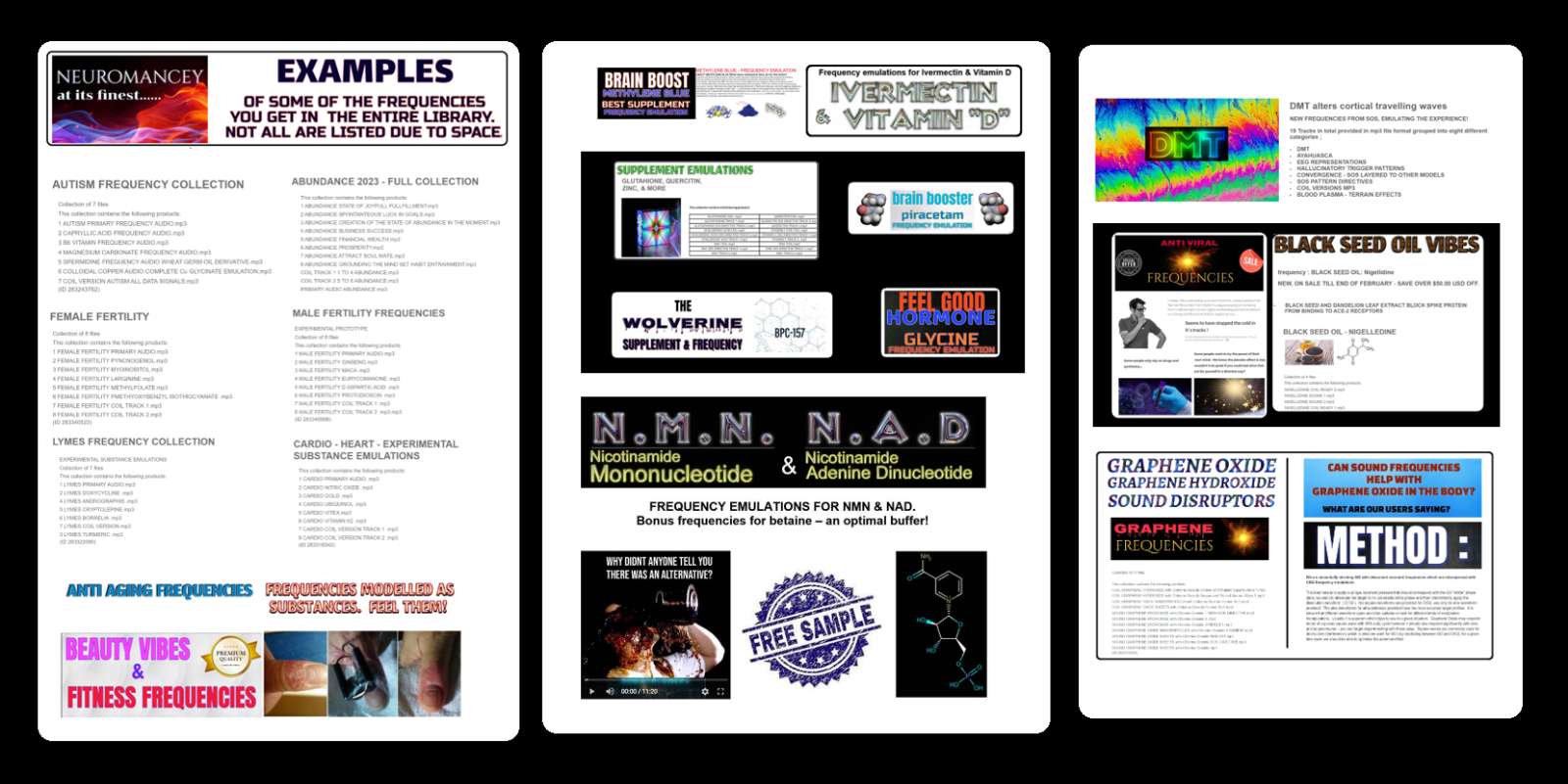 Frequencies for PRANAVIEW AURA GLASSES GOGGLES KILNASCRENE Dicyanin ...