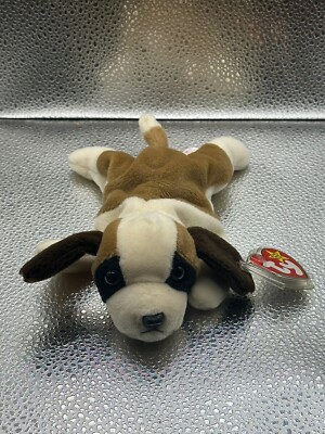 TY Beanie Baby - BERNIE the St. Bernard Dog (8.5 inch) -MWMTs Stuffed ...