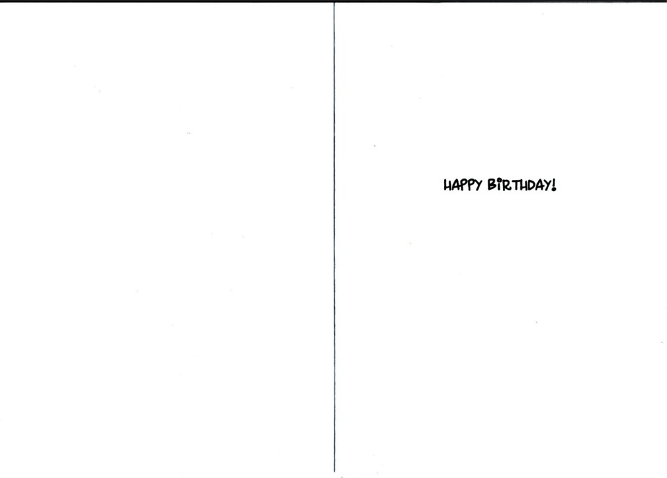 1 Funny Happy Belated Birthday Excuse Forgot Cartoon w/ Envelope ...