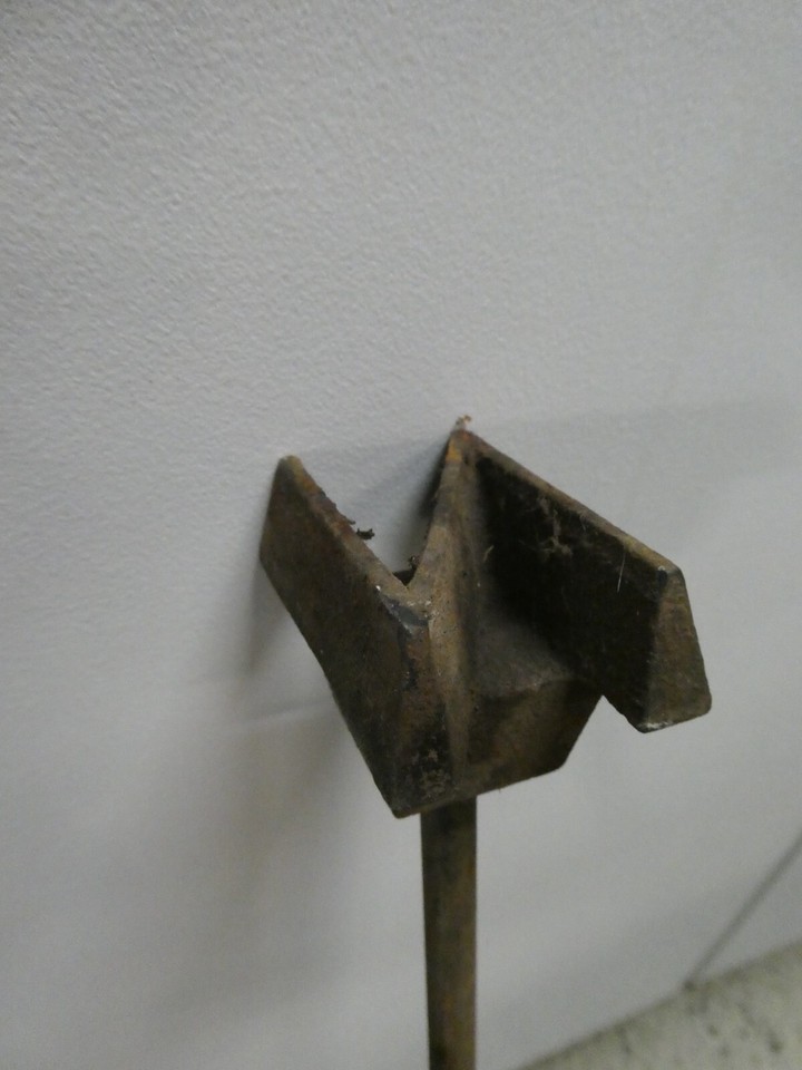 ANTIQUE VINTAGE STEEL CATTLE BRAND BRANDING IRON LETTER N BLACKSMITH ...