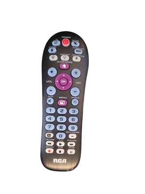 RCA RCR414BHE 4 Device Universal Remote For TV, /CBL, STREAM, DVD/BLU ...