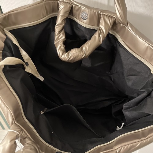 Puffer Tote Bag Large Padding Tote Waterproof Quilted Bronze NEW | eBay