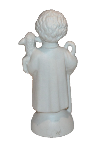 vintage Goebel HJ32 white bisque nativity shepherd w/ lamb TMK-3 W ...