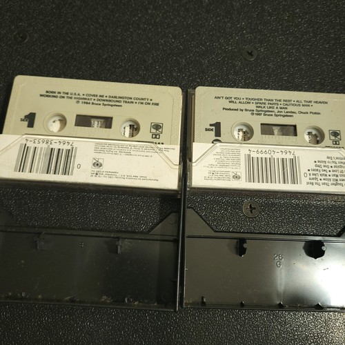 Bruce Springsteen Born In The USA - Tunnel Of Love Cassette Tape Set Of ...