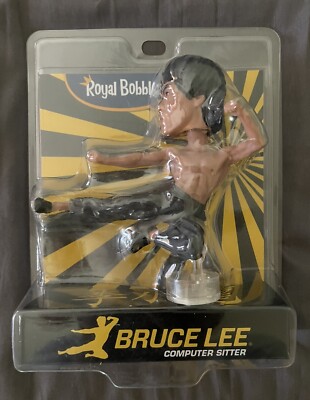 BRUCE LEE Computer Sitter Figure - ROYAL BOBBLEHEAD Limited Edition NEW ...