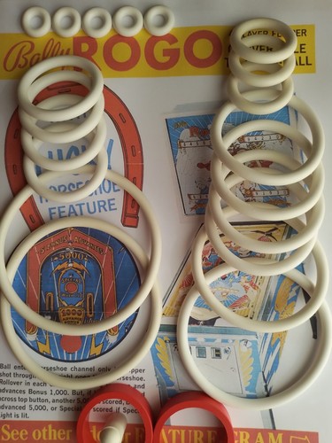 FLIPPER BALLY-RO GO-ROGO-KIT ELASTIQUES-PINBALL RUBBER KIT | eBay