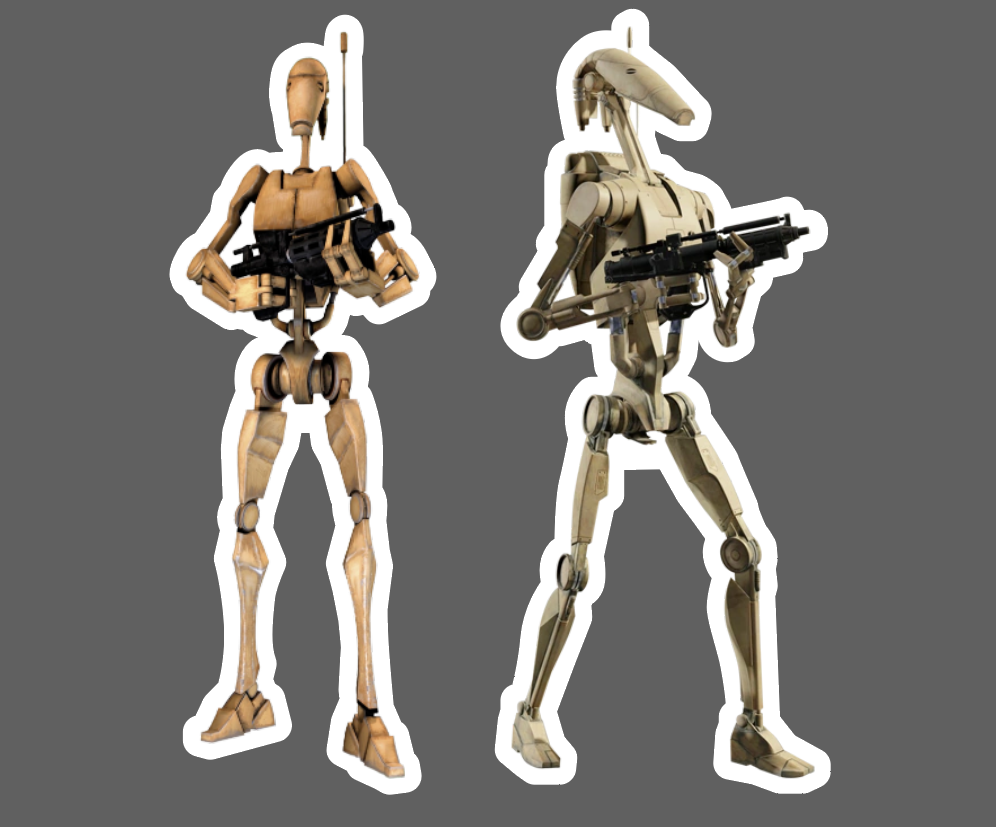 B1 Battle Droid B-1 Star Wars Vinyl Decal Window Car Truck Device ...