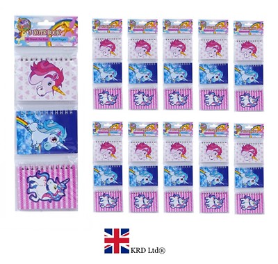 UNICORN NOTEBOOK SET for Kids Birthday Party Bag Filler Gifts UK | eBay UK