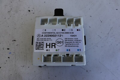 Mercedes Benz C63S AMG W205 2016 Door Control Module Rear RHS ...