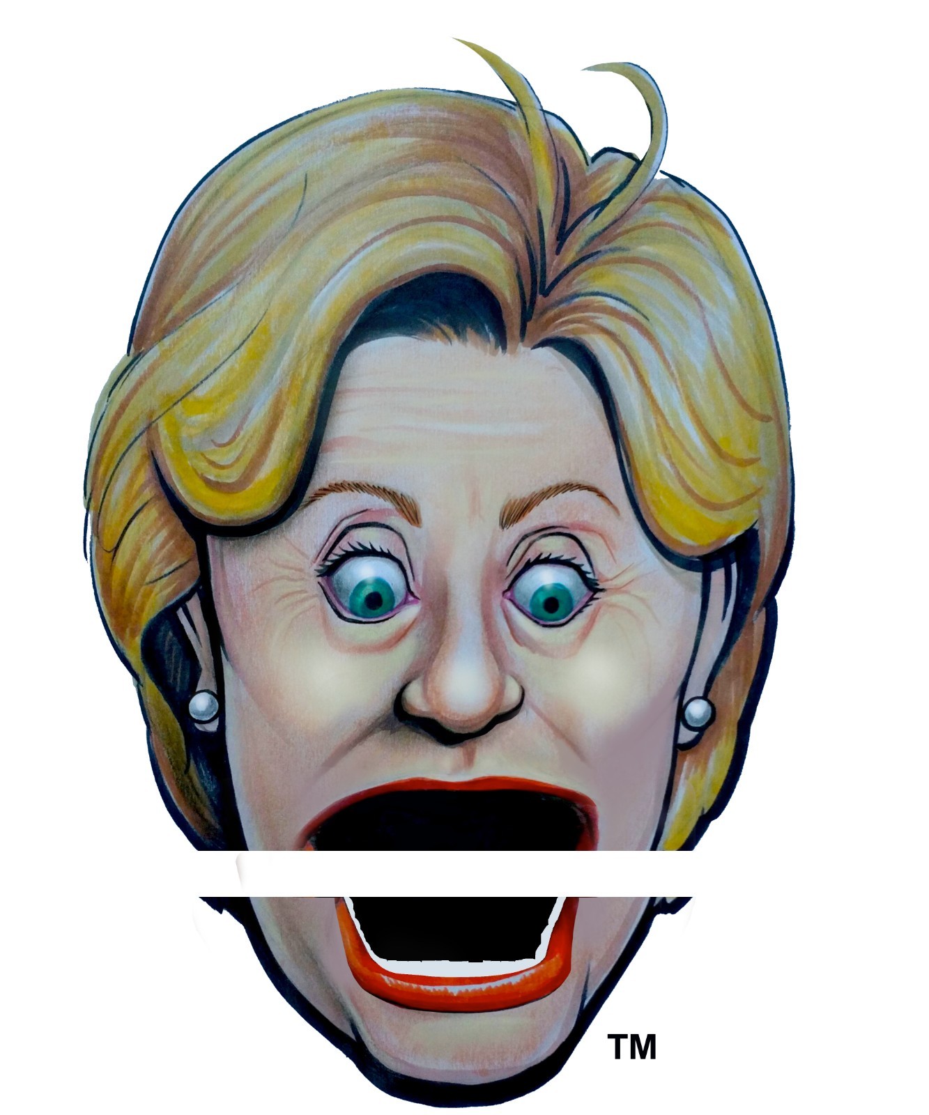 Hillary Clinton Vinyl Toilet Lid Decal / Sticker Set by Bowl Faced Liar ...