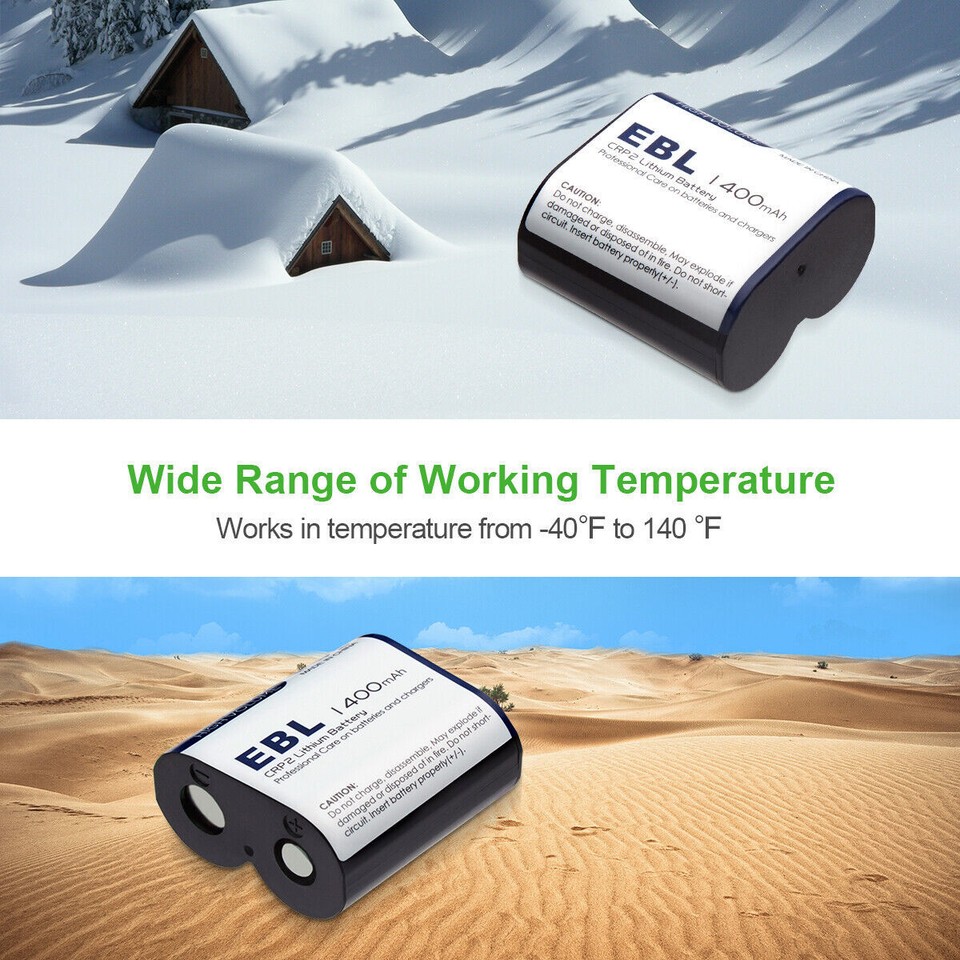 EBL 6V CR-P2 Lithium Batteries 1400mAh 223A DL223A EL223AP Photo ...