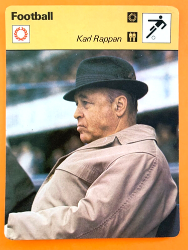 KARL RAPPAN (GRASSHOPPER, AUTRICHE), RARE COLLECTOR TRADING ROOKIE CARD ...