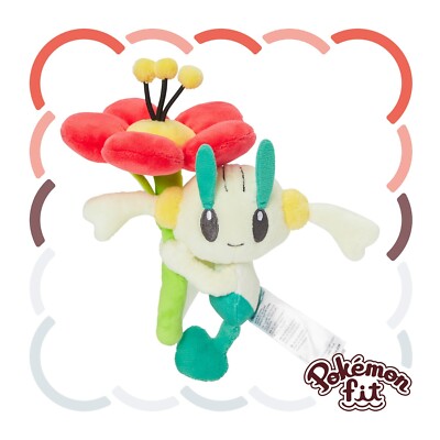 Pokemon Center Fit Plush Doll - 670 Floette 6.5in Fairy Flower Red ...