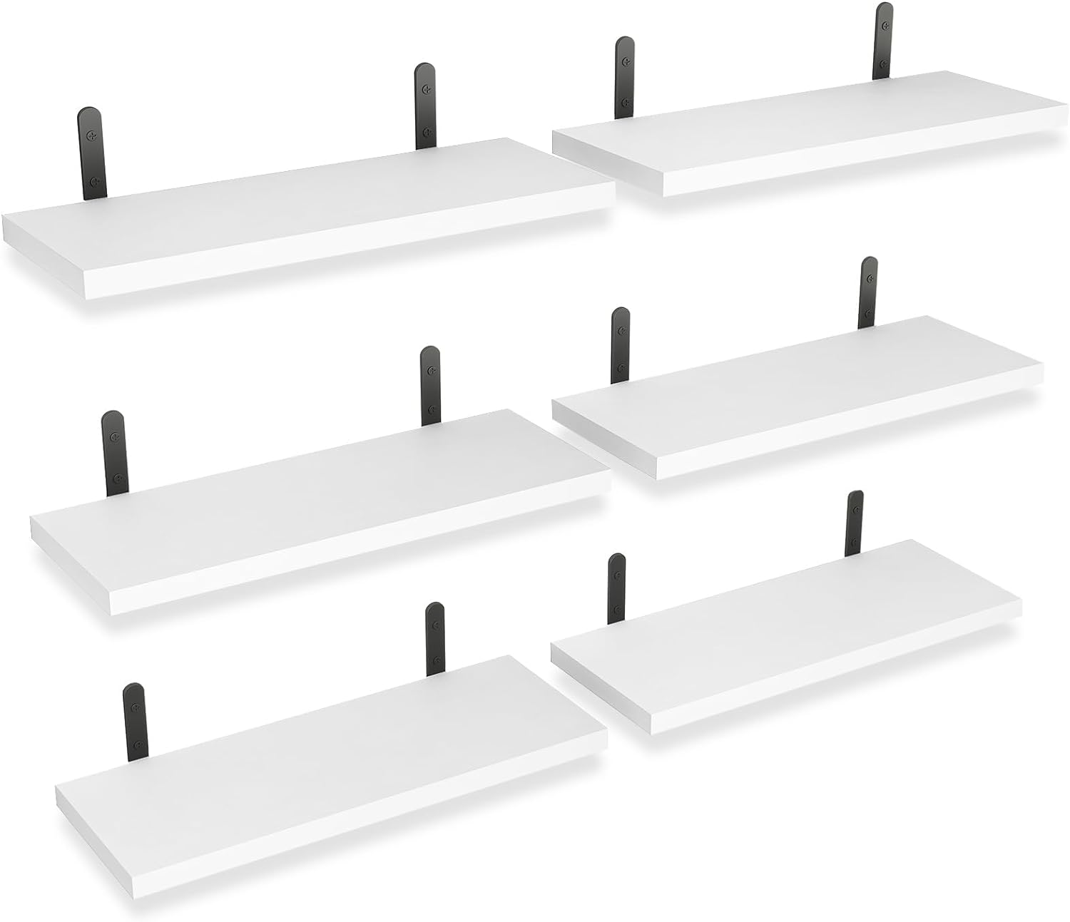 Floating Shelves, Rustic Wood Wall Shelves, Width 4.7 Inches Shelves ...