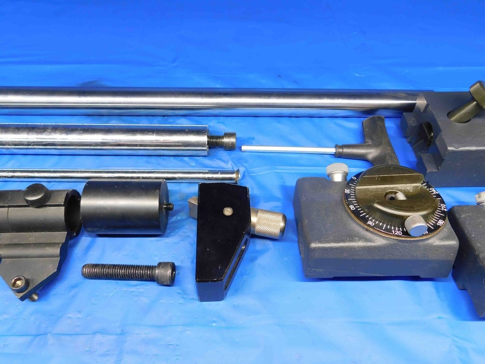 LOT OF LATHE TOOLING PARTS ADJUSTABLE CENTER TAILSTOCK RODS MACHINIST ...