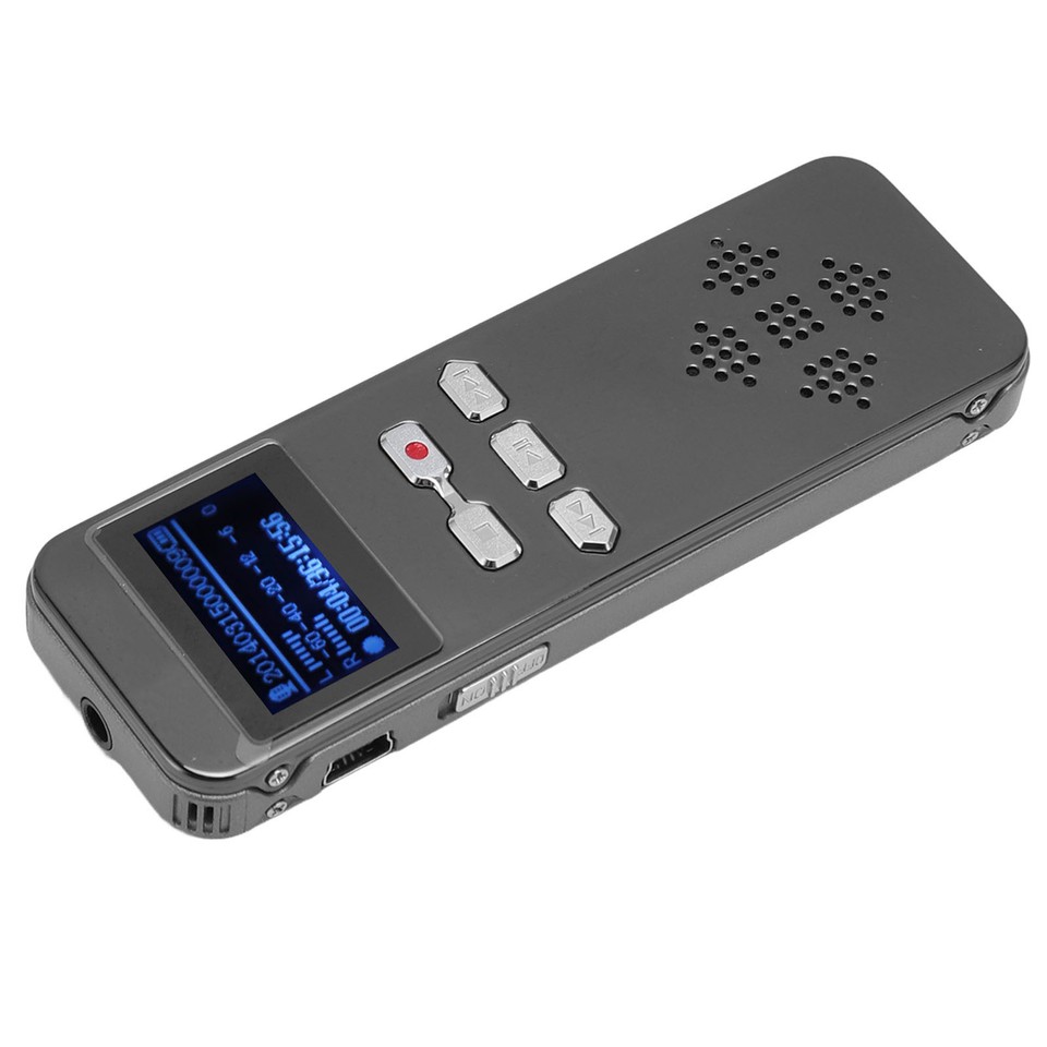 (4G)Portable Digital Voice Recorder Noise Reduction Dual Microphone MP3 ...