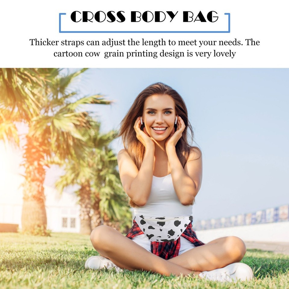 1pc Cow Printing Fashion Chest Bag 2020 New Design Versatile Cross-body ...