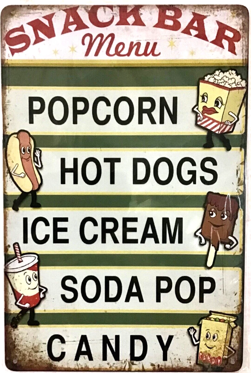 Snack Bar Signage