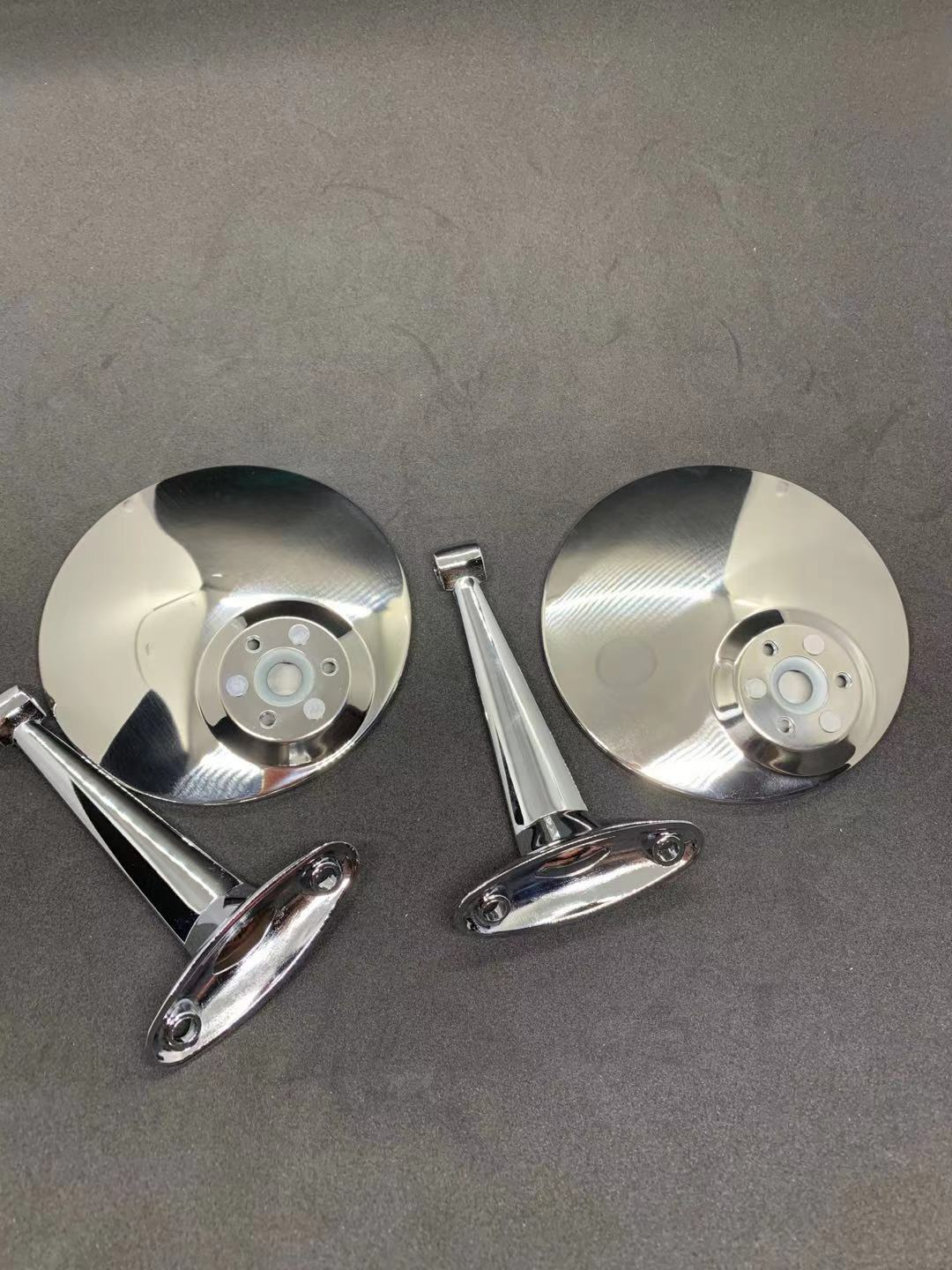 UNIVERSAL 2xLucas Style Classic Car Adjustable MINI Chrome Door or Wing ...