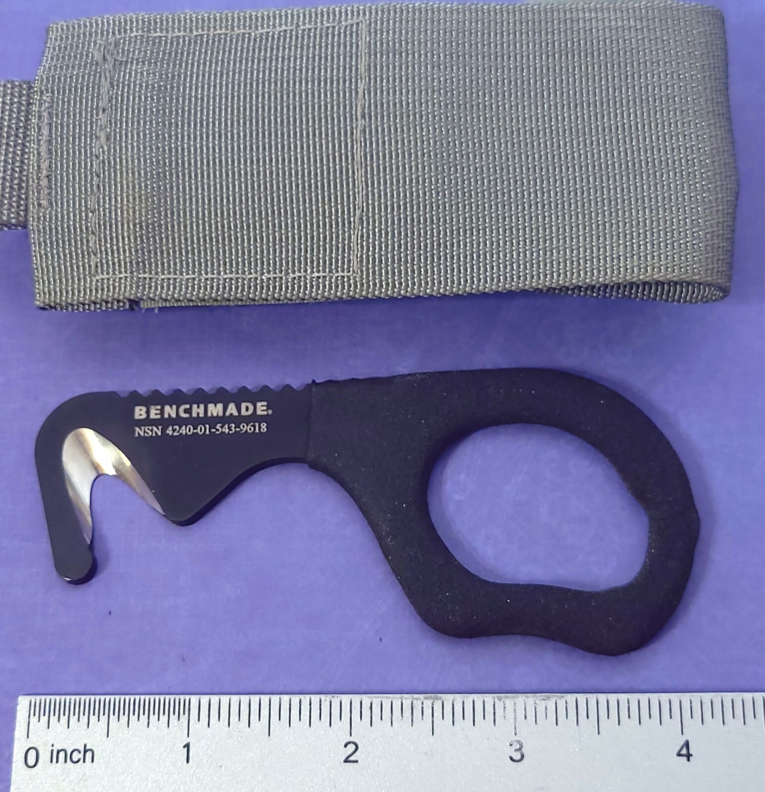 BENCHMADE 7 HOOK W/Sheath Rescue Seat Belt Strap Cutter | eBay