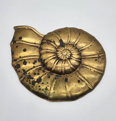 Brass Nautical Shell Wall Decor 4.5" x 6" | eBay