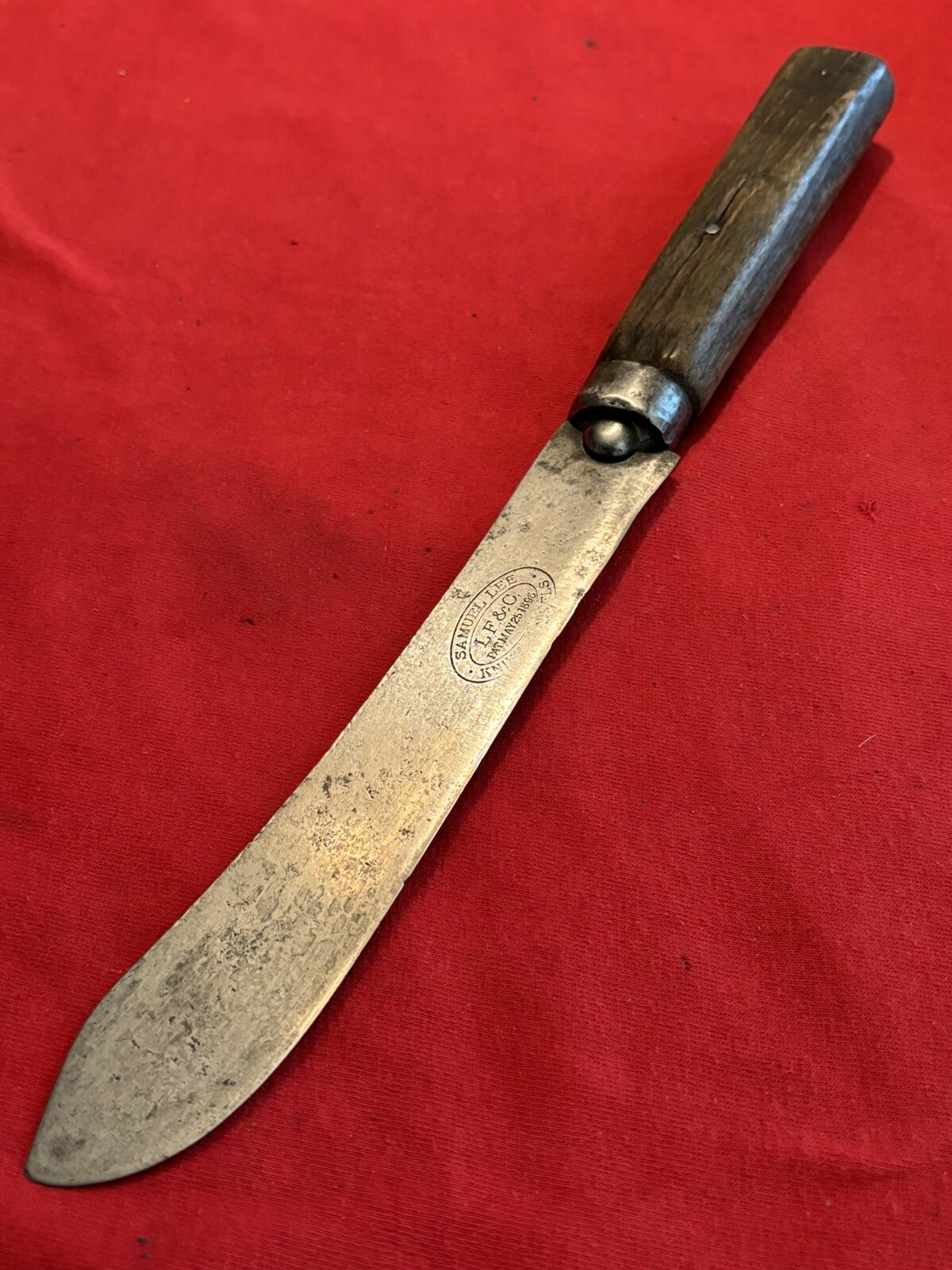 L.F.&C. - WW1 ERA BUTCHER KNIFE - SAMUEL LEE 1896 PAT. DATE- ANTIQUE ...