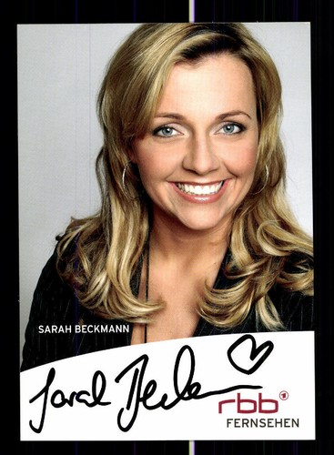 Sarah Beckmann Autogrammkarte Original Signiert # BC 100006 | eBay