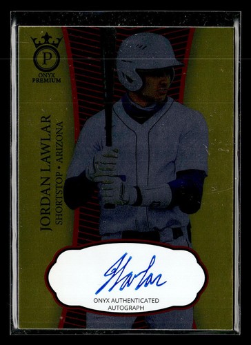 Jordan Lawlar 2021 Onyx Premium #OPJO Gold Foil /25 Arizona ...