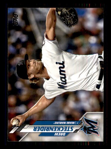 2020 Baseball Topps Drew Steckenrider Miami Marlins #600 | eBay