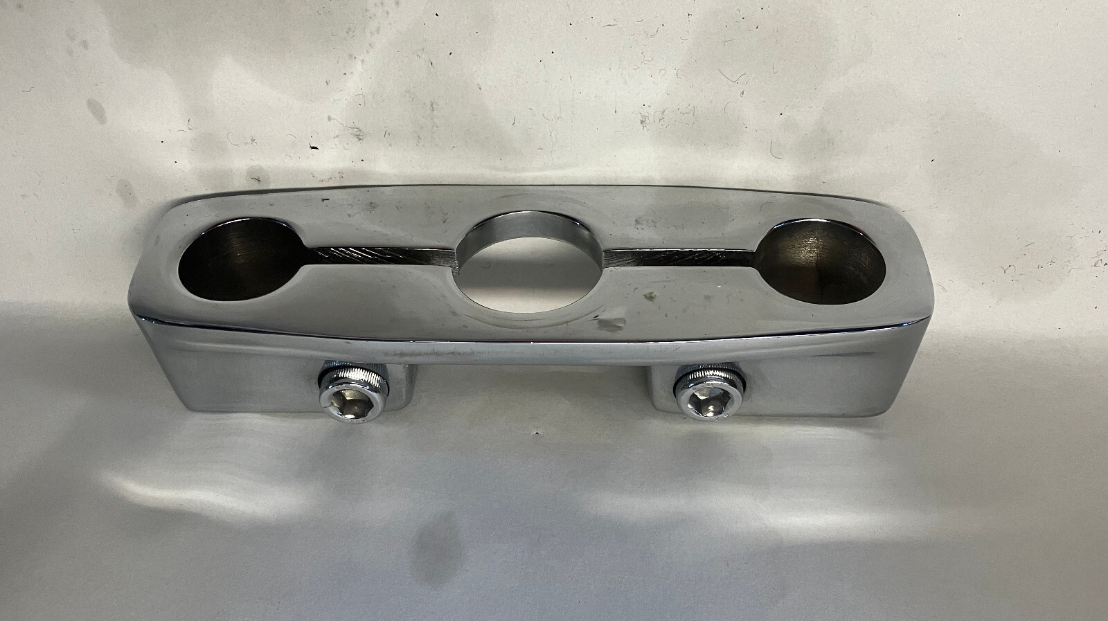 HARLEY CHROME SPRINGER TOP CLAMP INLINE SPRINGER VINTAGE COPPER BOBBER TRIUMPH | eBay