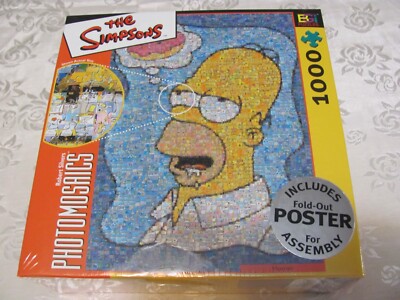 "The Simpsons" Photomosaics 1000 Piece Jigsaw Puzzle. "Homer". Very ...