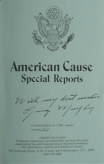 SPECIAL REPORTS - VITAL ISSUES OF 1976 **#ed / SIGNED by SENATOR GEORGE ...