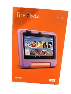 NEW - Amazon FIRE 7" Kids Edition 16GB PURPLE Tablet w/ 7-IN. Display ...