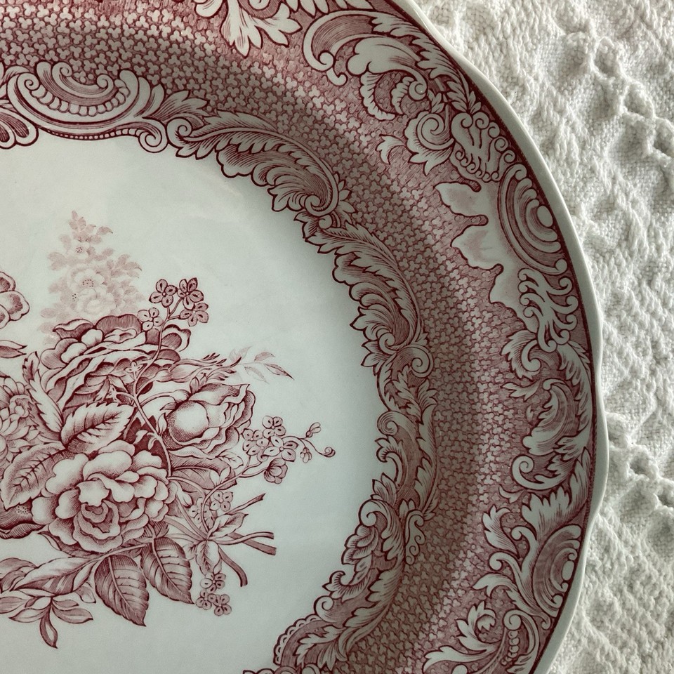 Spode Dinner Plate Red Victorian Series "Byron Groups" Archive Collection 10" | eBay