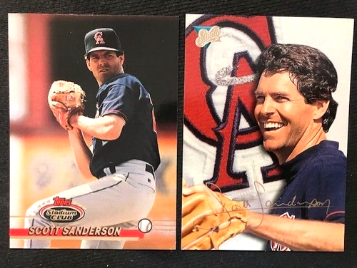 MLB - Scott Sanderson 1993 Topps Stadium Club & !993 Leaf Studio ...