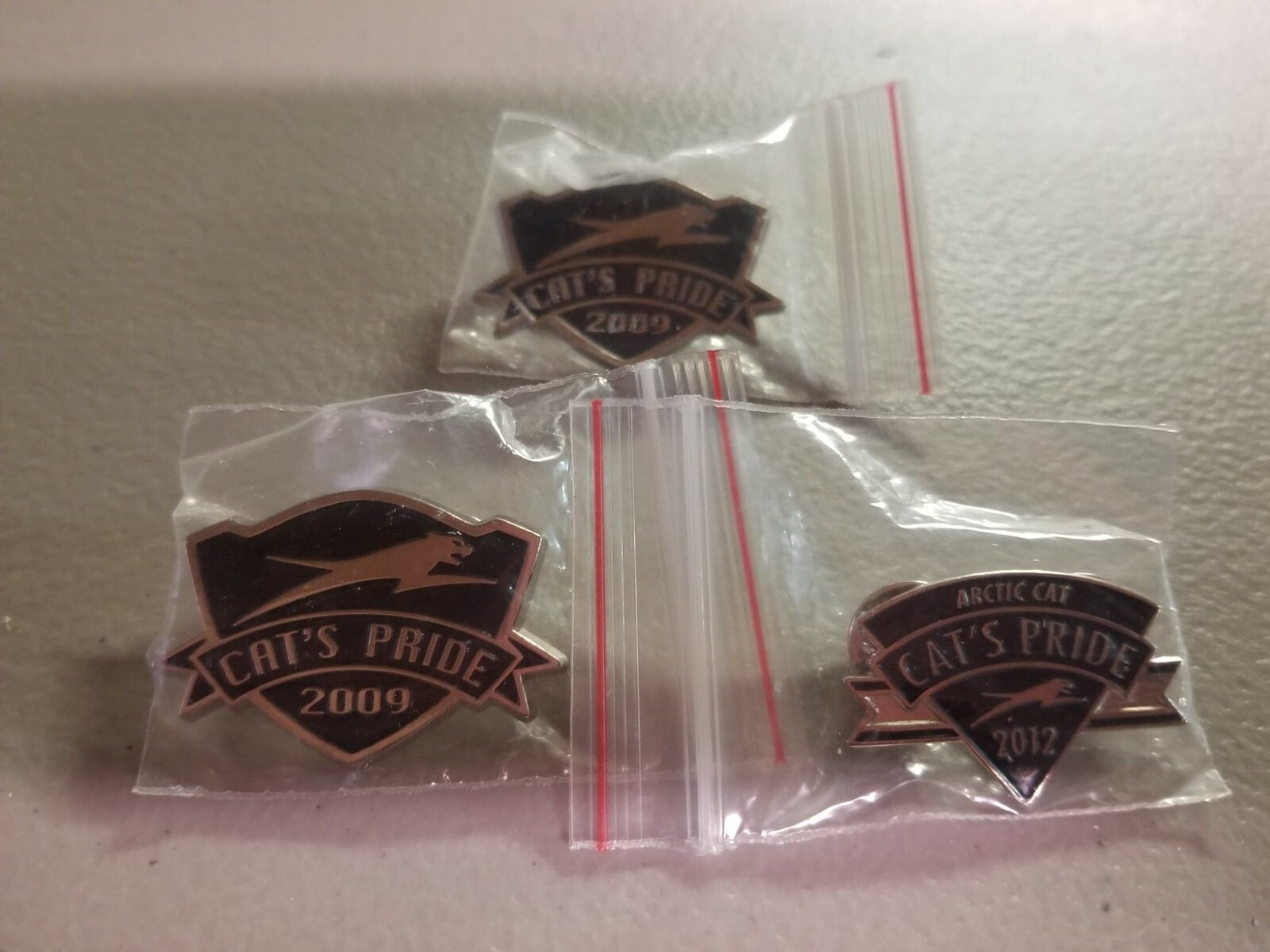 Arctic Cat 2009 2012 Cat's Pride Pins Lot of 3 - Gem