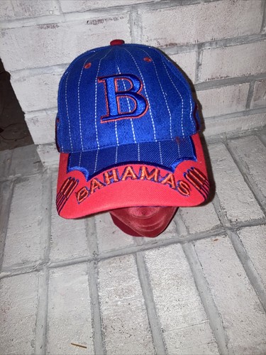 Bahamas Adjustable Strapback Hat Cap Blue & Red | eBay