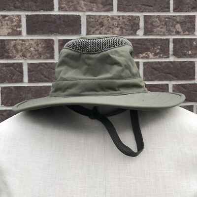 Tilley Airflo LTM6 Hat Olive Green Waterproof Outdoor Broad Brim Size 7 ...