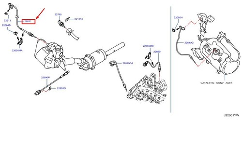 NISSAN JUKE F15 Temperature Sensor 2264000Q0P NEW GENUINE | eBay UK