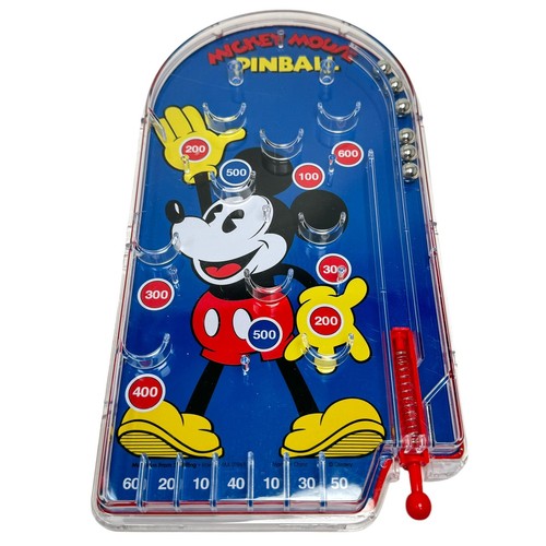 Vintage Schylling Disney Mickey Mouse Retro Handheld Pinball Game 10”H ...