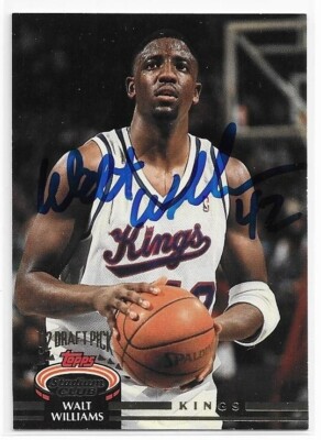 WALT WILLIAMS Autographed Signed 1992-93 TSC ROOKIE card #293 ...